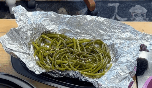Easy Wrapped and Roasted Garlic Scapes - Plum Cooking.com
